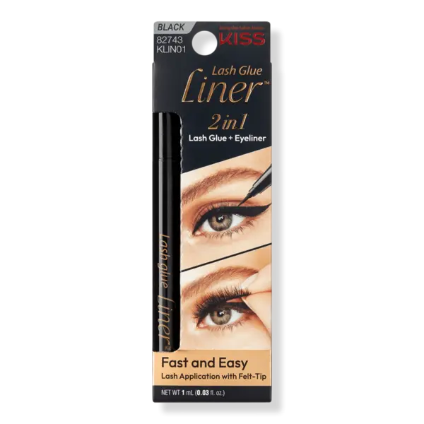 Kiss Felt Tip Glue Liner Lash Adhesive - Black