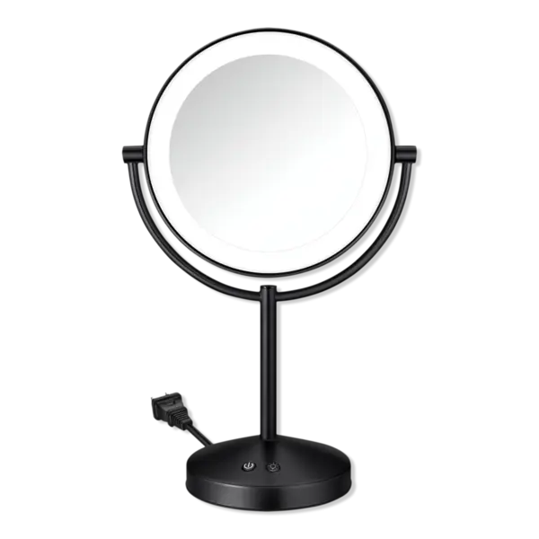 CONAIR Halo Double-sided Lighted Makeup Mirror - Matte Black