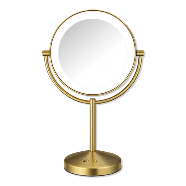 CONAIR Halo Double-sided Lighted Makeup Mirror - Brass