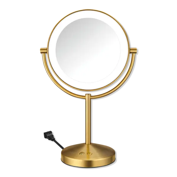 CONAIR Halo Double-sided Lighted Makeup Mirror - Brass