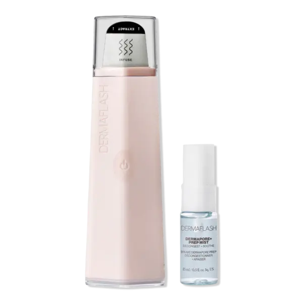 DERMAFLASH Dermapore+ Ultrasonic Pore Extractor & Serum Infuser - Blush