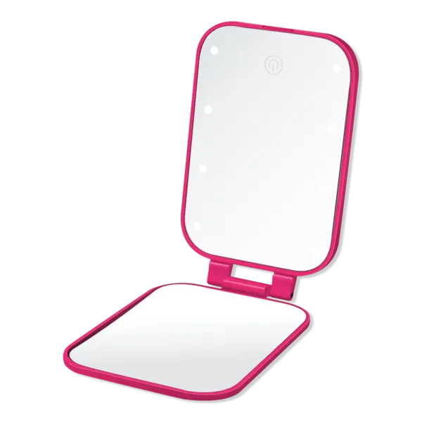 CONAIR Reflections Lighted Led Compact Hollywood Mirror - Pink