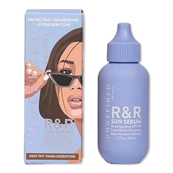 UNDEFINED BEAUTY R&r Sun Serum Tinted Mineral Spf 50 Pa - Deep