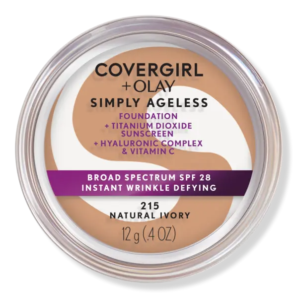 COVERGIRL Olay Simply Ageless Instant Wrinkle-defying Foundation With Spf 28 - Natural Ivory 215