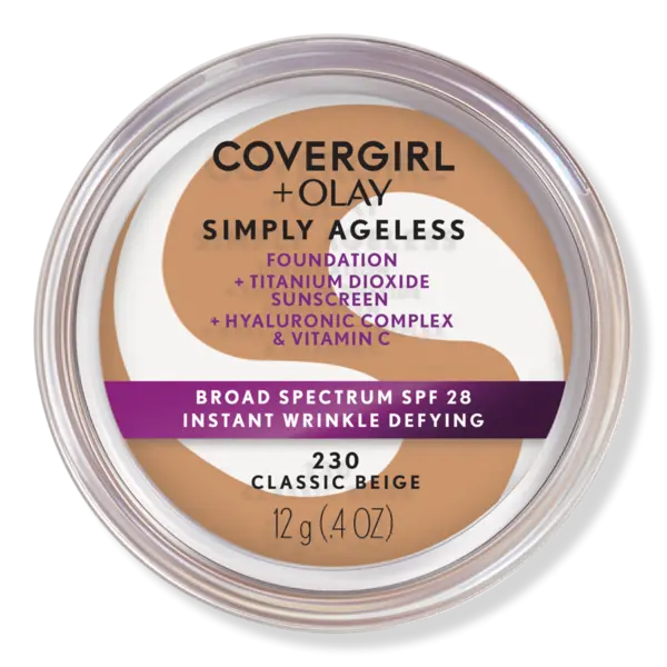 COVERGIRL Olay Simply Ageless Instant Wrinkle-defying Foundation With Spf 28 - Classic Beige 230