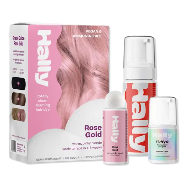 HALLY Color Cloud Foaming Hair Color - Rose Gold