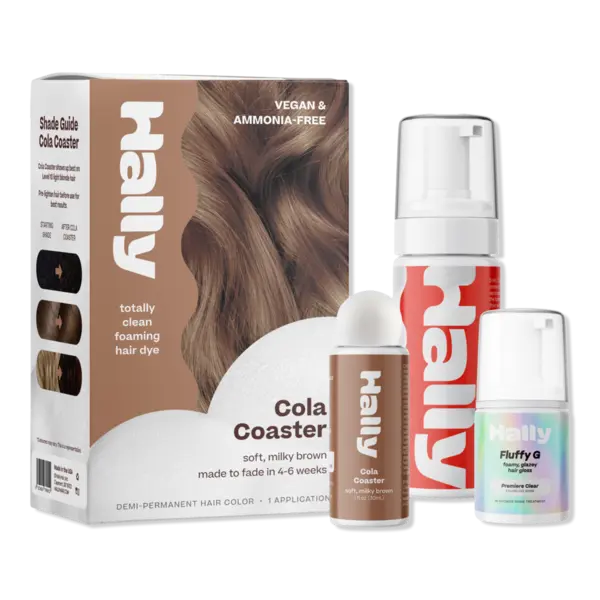 HALLY Color Cloud Foaming Hair Color - Cola Coaster
