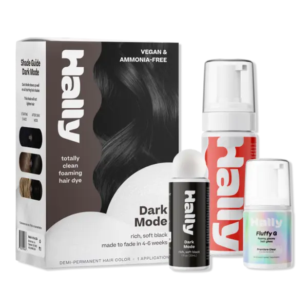 HALLY Color Cloud Foaming Hair Color - Dark Mode