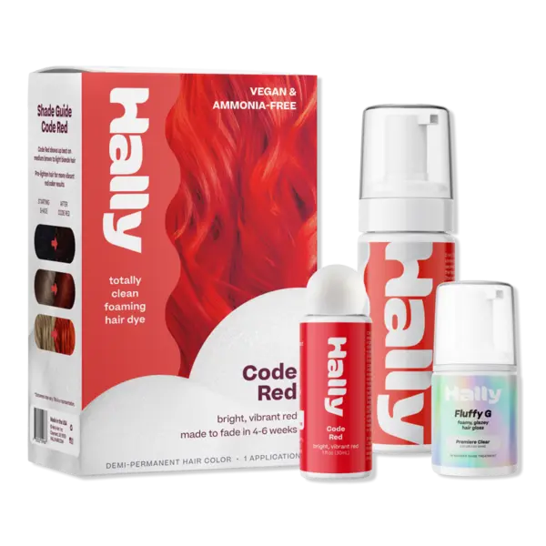 HALLY Color Cloud Foaming Hair Color - Code Red