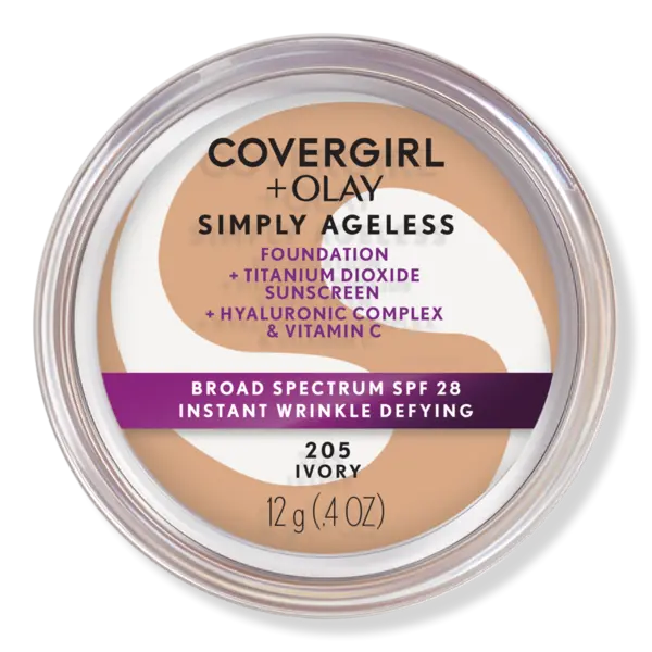 COVERGIRL Olay Simply Ageless Instant Wrinkle-defying Foundation With Spf 28 - Ivory 205