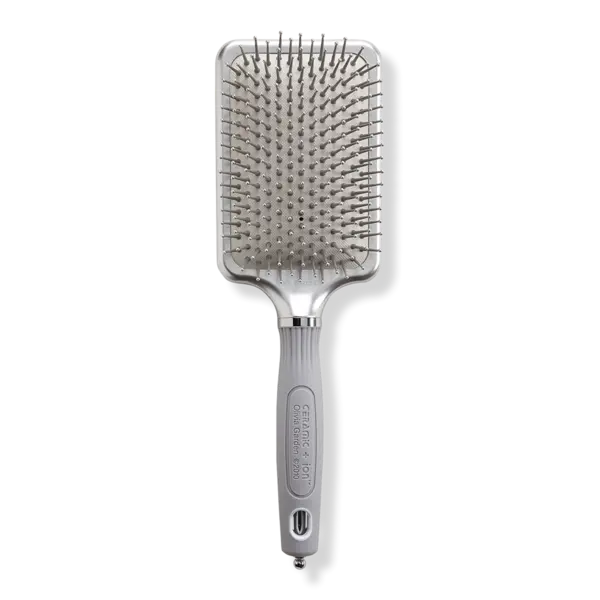 OLIVIA GARDEN Ceramic + Ion Anti-static Cushioned Rectangular Paddle Brush - One-color