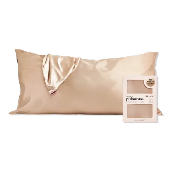 KITSCH Satin King Pillowcase - Champagne