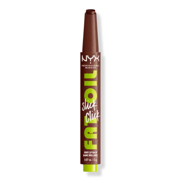 NYX PROFESSIONAL MAKEUP Fat Oil Slick Click Vegan Lip Balm - Trending Topic