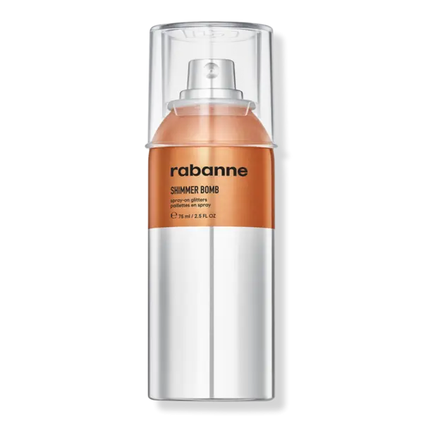 Rabanne Shimmer Bomb Face & Body Spray-on Glitter - Copper Dore