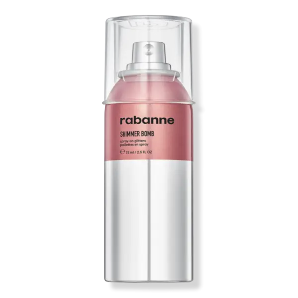 Rabanne Shimmer Bomb Face & Body Spray-on Glitter - Rose Dore