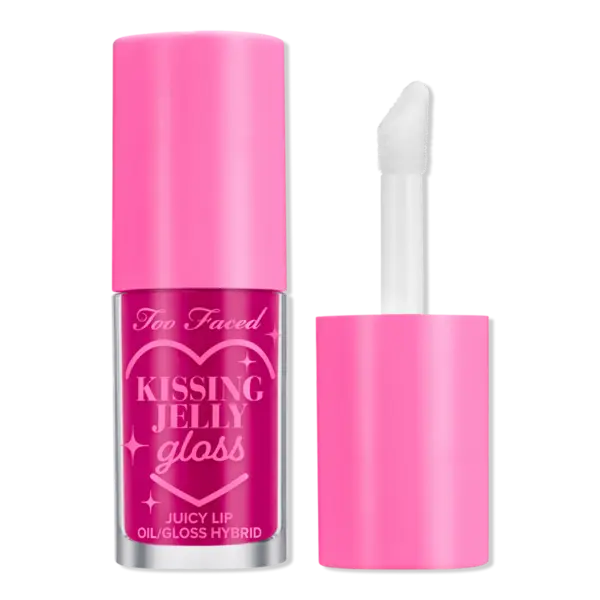 TOO FACED Kissing Jelly Hydrating Lip Oil Gloss - Raspberry