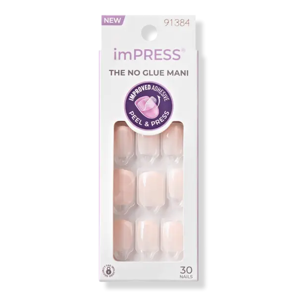 Kiss Impress French Short Squoval Press On Nails - Heroic