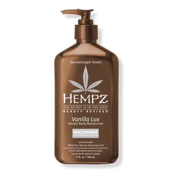 HEMPZ Vanilla Lux Herbal Body Moisturizer With Niacinamide - One-color