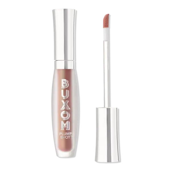 BUXOM Plump Shot Plumping And Smoothing Lip Serum Gloss With Peptides And Hyaluronic Acid - Celestial Nude - Multichrome Tint