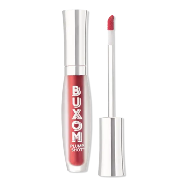 BUXOM Plump Shot Plumping And Smoothing Lip Serum Gloss With Peptides And Hyaluronic Acid - Enchanted Berry - Multichrome Tint