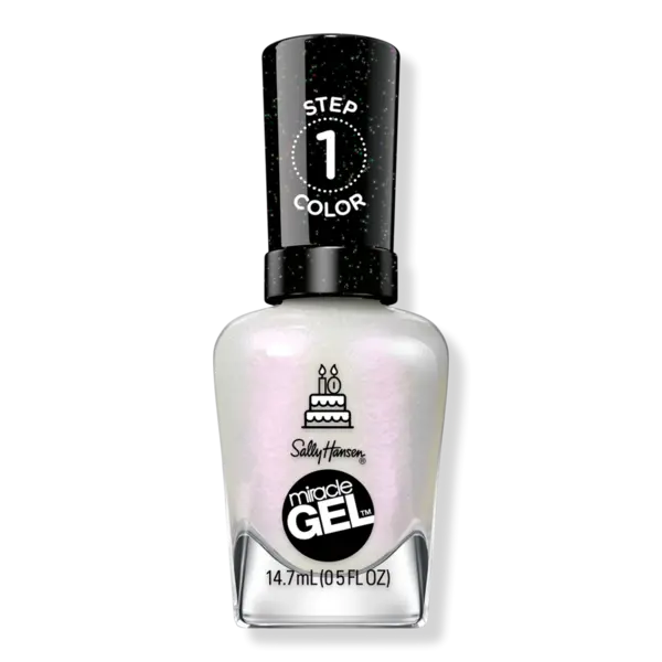 SALLY HANSEN Miracle Gel Nail Polish, Blacks, Whites, & Nudes - Twinkle Whites