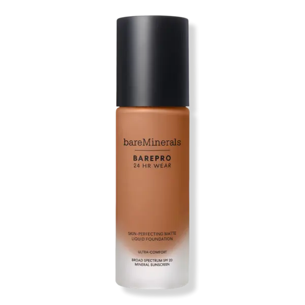BAREMINERALS Barepro 24hr Wear Skin-perfecting Matte Liquid Foundation Mineral Spf 21 - Medium Deep 45 Neutral
