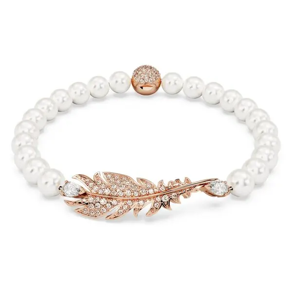 SWAROVSKI Bracelet With Crystals And Pearls - White
