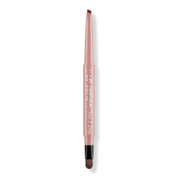 J.CAT BEAUTY Plumping Lip Contour Pencil & Brush - Scarlet Berry Red