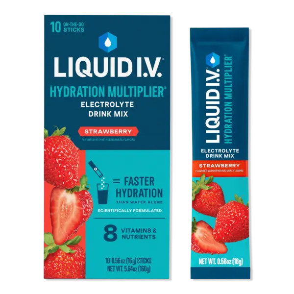 LIQUID I.V. Hydration Multiplier Electrolyte Drink Mix Strawberry - One-color