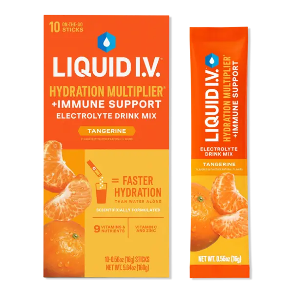 LIQUID I.V. Hydration Multiplier+ Immune Support Electrolyte Drink Mix Tangerine - One-color