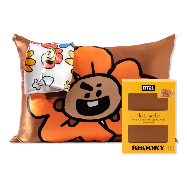 KITSCH Bt21 X Shooky Satin Pillowcase - One-color