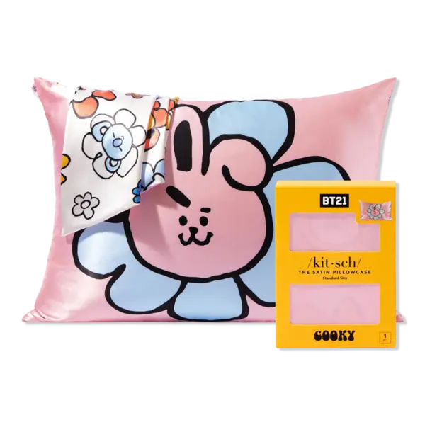KITSCH Bt21 X Satin Pillowcase Standard Cooky - One-color