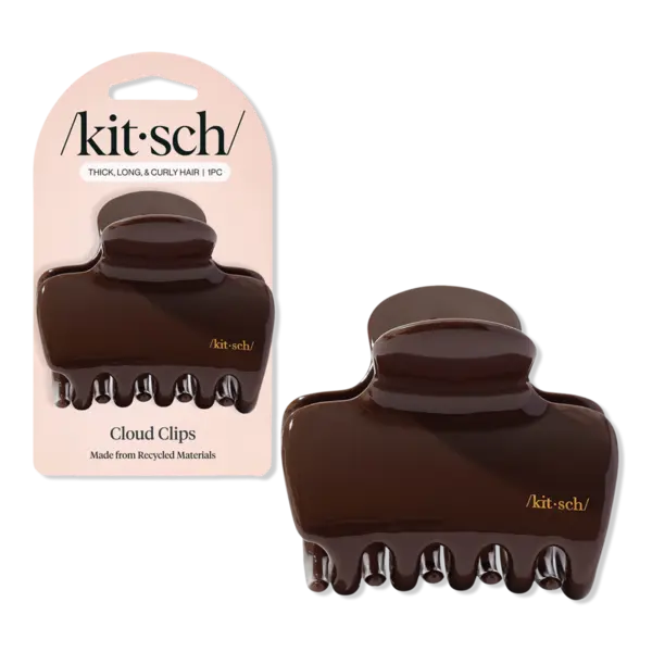 KITSCH Recycled Plastic Puffy Claw Clip - Chocolate