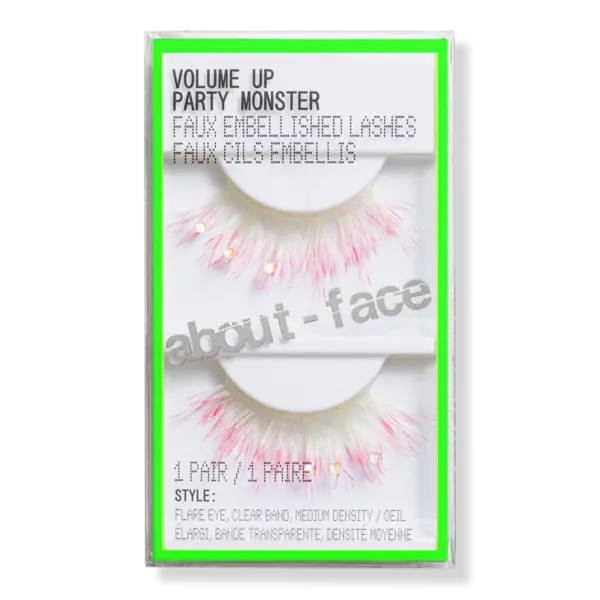 ABOUT-FACE Volume Up Faux Embellished Lashes Party Monster - One-color