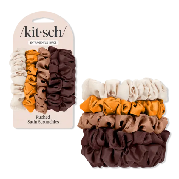 KITSCH Satin Petite Scrunchies Set - Sedona
