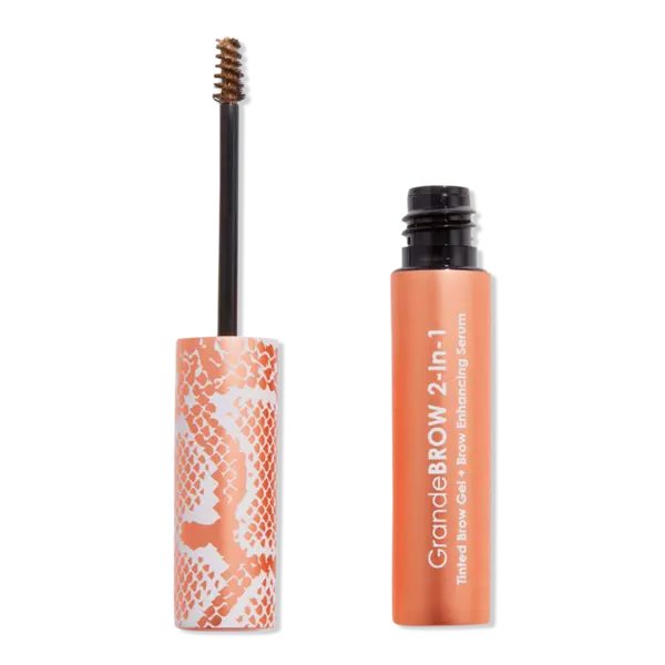 GRANDE COSMETICS Travel 2-in-1 Tinted Brow Gel + Brow Enhancing Serum - Light