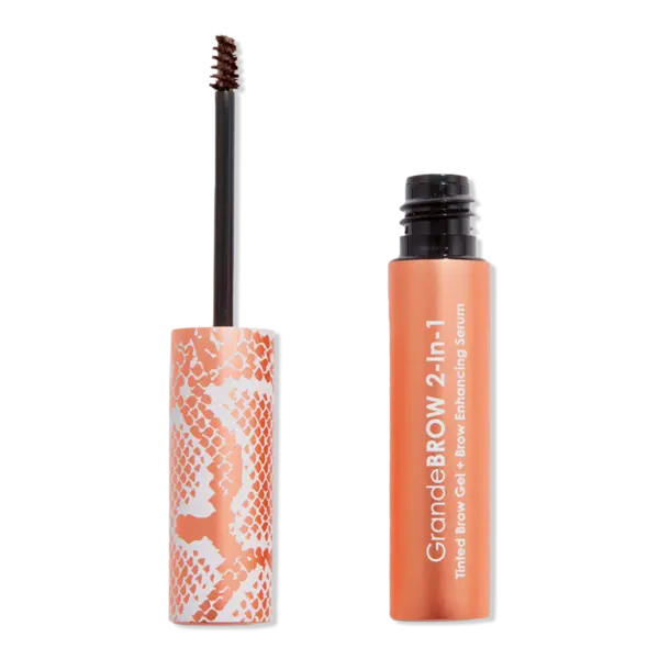 GRANDE COSMETICS Travel 2-in-1 Tinted Brow Gel + Brow Enhancing Serum - Auburn