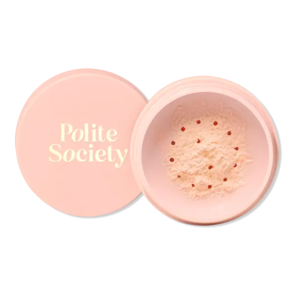 POLITE SOCIETY More Than A Pretty Powder Skin-caring Loose Setting Powder - Brightening Peach