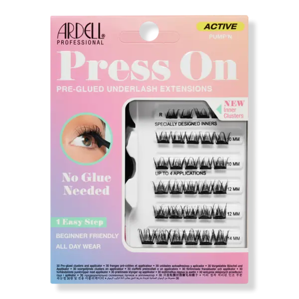 ARDELL Active Press On Pre-glued Underlash Extensions Pump'n - One-color