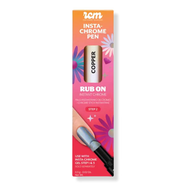 RED CARPET MANICURE Insta-chrome Nail Art Pen For Gel Polish - Copper Chrome