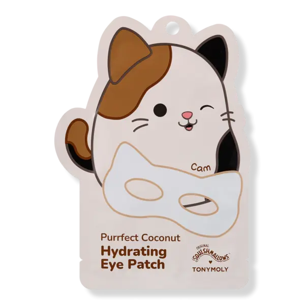 TONYMOLY Squishmallows Eye Mask Cam The Cat Coconut Hydrating - One-color