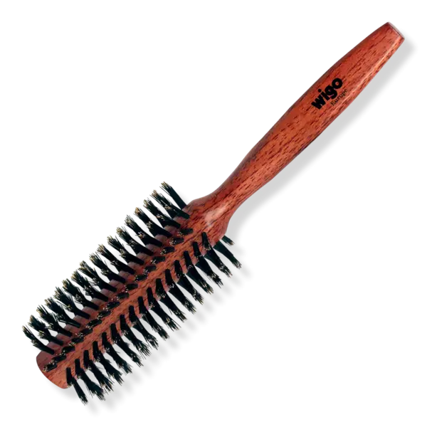 WIGO Round Wooden 100% Boar Bristle Brush - One-color