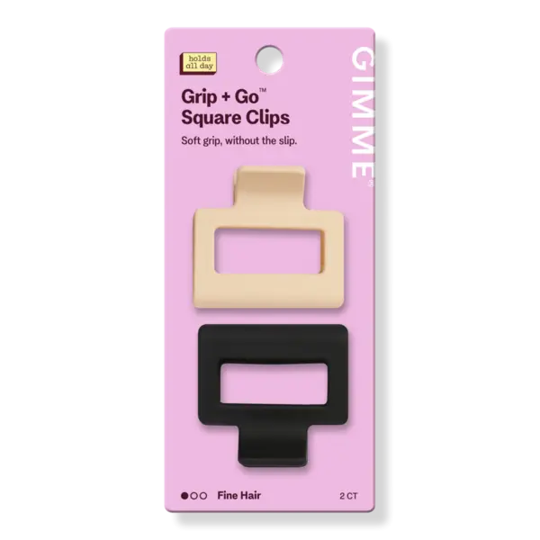 GIMME BEAUTY Fine Hair Square Claw Clip