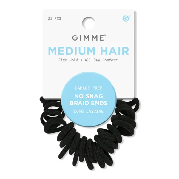 GIMME BEAUTY Hair Band With Braided Ends - Black