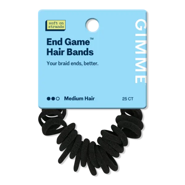 GIMME BEAUTY Hair Band With Braided Ends - Black