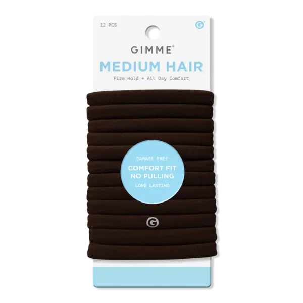 GIMME BEAUTY Medium Hair Bands - Dark Brown