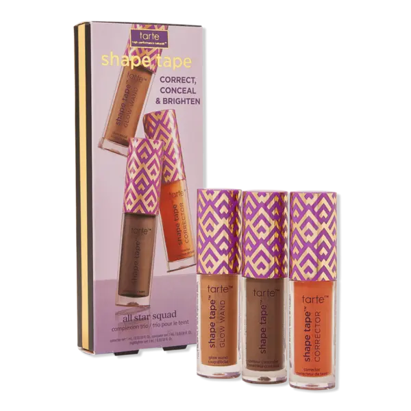 TARTE COSMETICS Shape Tape All Star Squad Complexion Trio 57n Rich / Ablaze / Orange - 57n Rich/ablaze/orange