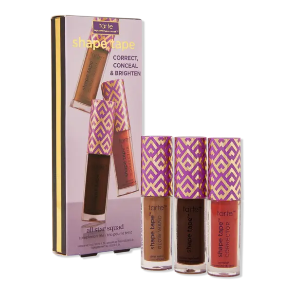 TARTE COSMETICS Shape Tape All Star Squad Complexion Trio 63h Espresso Honey / Moonbeam / Red - 63h Espresso Honey/moonbeam/red