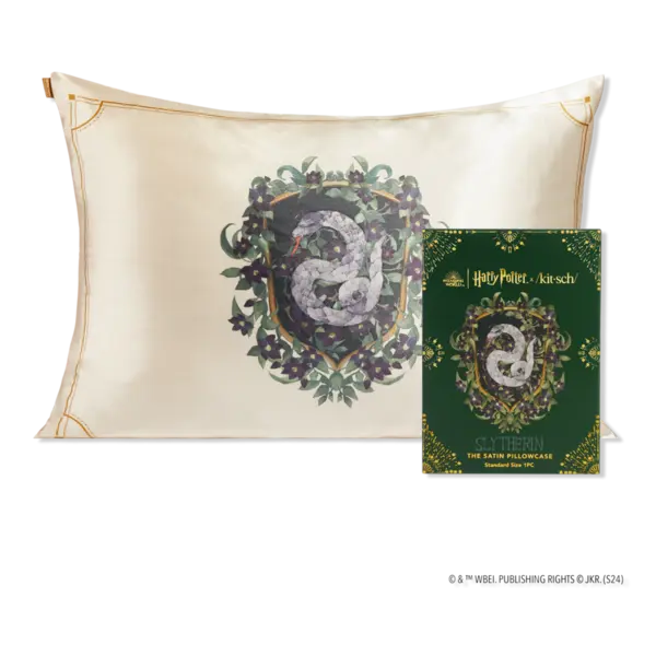 KITSCH Harry Potter X Satin Pillowcase Standard - Slytherin
