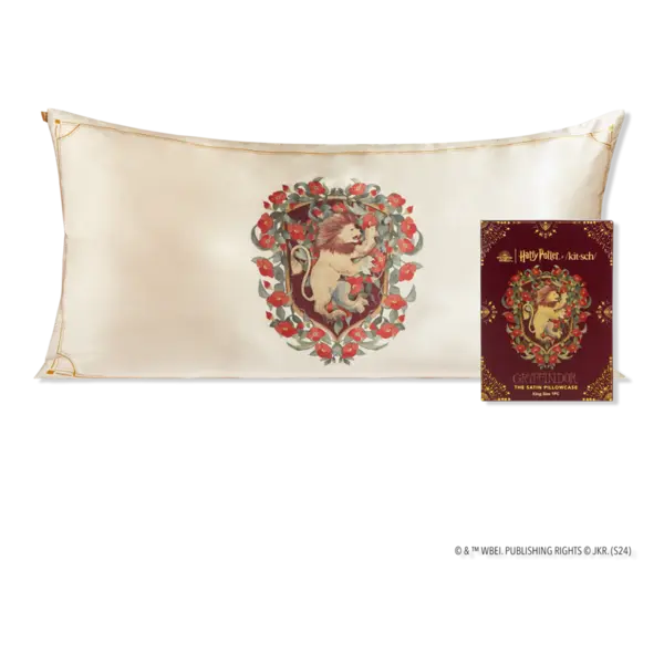 KITSCH Harry Potter X Satin Pillowcase King - Gryffindor